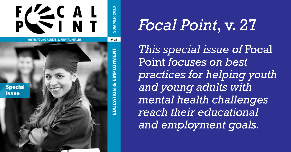 "Focal Point" v.27: Education & Employment